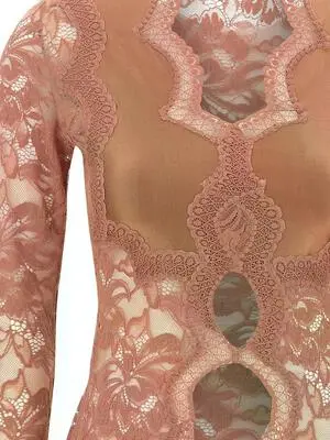 Rabanne Floral-lace Cut-out Top