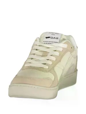 GAS Pyro Mix Metallic-effect Panelled Sneakers