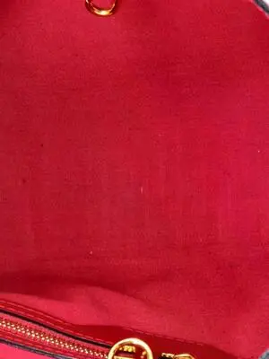 LOUIS VUITTON Catalina Handbag Monogram Vernis Bb Tote Bag - Red