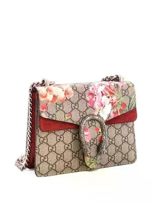 Gucci Dionysus Bag Blooms Print Gg Coated Canvas Mini Shoulder Bag