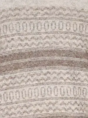 Brunello Cucinelli Nordic Jacquard Alpaca, Cashmere And Wool Blend Sweater