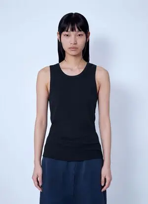 ENTIRE STUDIOS Rib Tank Top - Black