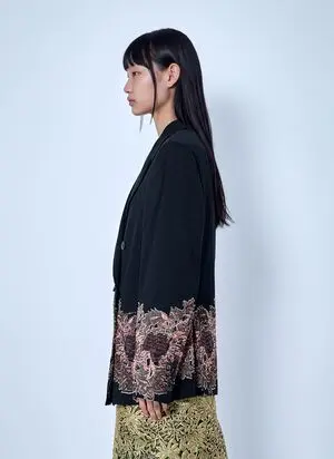 Dries Van Noten Embroidered Double-breasted Blazer