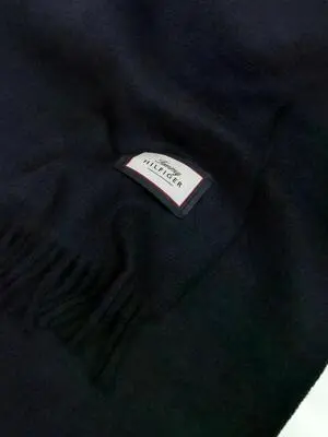 Tommy Hilfiger Logo-patch Fringed Scarf