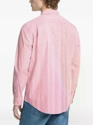 Michael Kors Striped Stretch Cotton Shirt