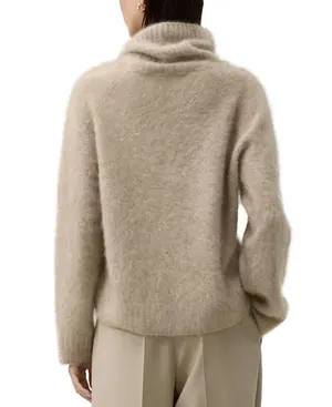 Lilysilk Brushed Cashmere Turtleneck Sweater