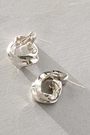 ANITA BERISHA The Big Wave Earrings - Silver
