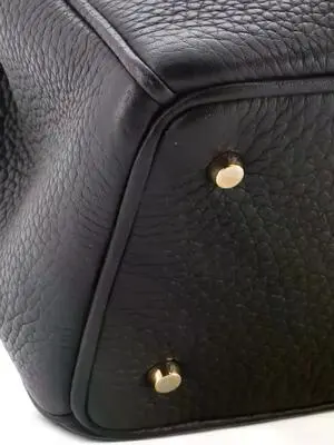 Dior Diorissimo Tote Pebbled Leather Mini Shoulder Bag