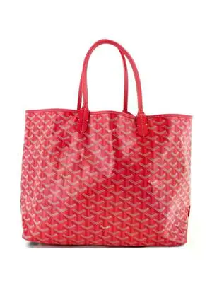 Goyard Saint Louis Reversible Coated Canvas And Printed Canvas Pm Tote Bag - Red