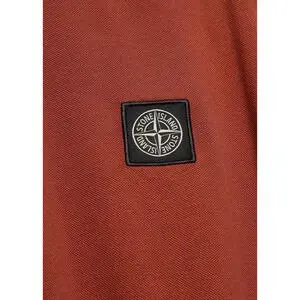 Stone Island Cotton Slim-fit Polo Shirt - Red