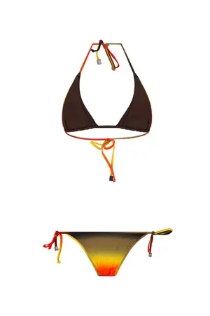 Attico Gradient Effect Bikini Set