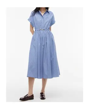 Tommy Hilfiger Belted Midi Shirt Dress