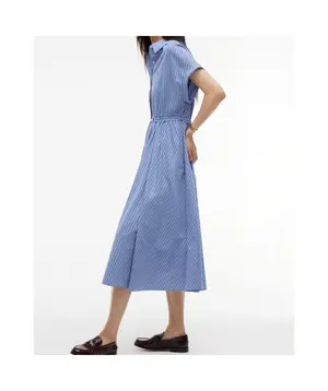 Tommy Hilfiger Belted Midi Shirt Dress