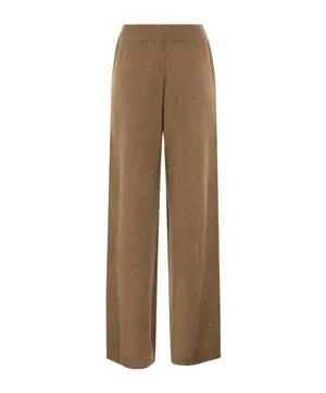 Fabiana Filippi Sequin-embellished Knit Casual Trousers