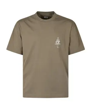 C.P. COMPANY Logo Graphic T-shirt - Rockfall