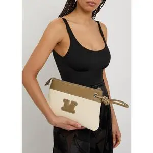 Max Mara Canvas Clutch