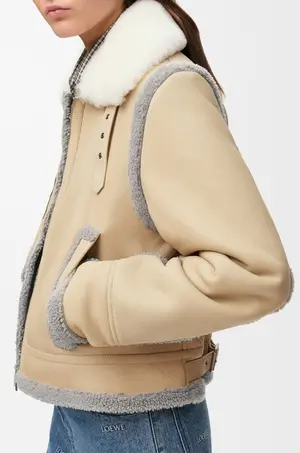 Loewe Jacket In Shearling