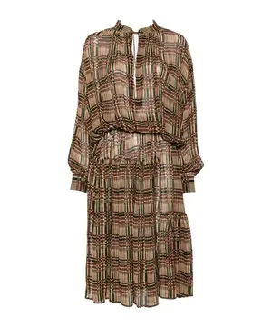 Dries Van Noten Long-sleeved Dress - Brown