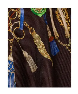 Etro Printed Open Front Cape - Black