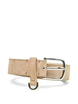 Peserico Suede Ring-detail Belt - Neutrals