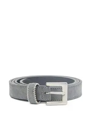 Peserico Buckle-fastening Suede Belt - Grey