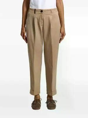Peserico Pleated Turn-up Tapered Trousers