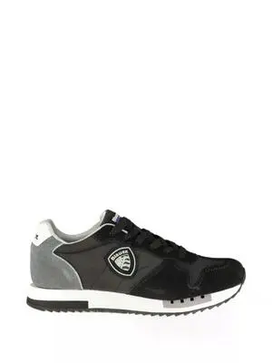 BLAUER. Queens Logo-patch Panelled Sneakers - Black