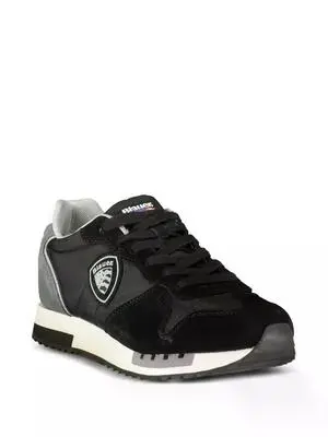 BLAUER. Queens Logo-patch Panelled Sneakers