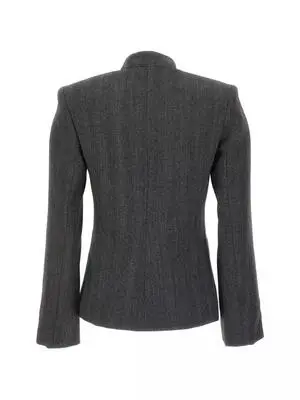 Coperni Herringbone-pattern Asymmetrical-fastening Jacket