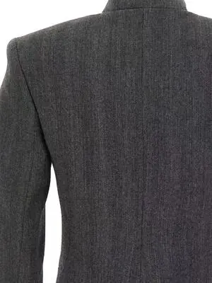 Coperni Herringbone-pattern Asymmetrical-fastening Jacket