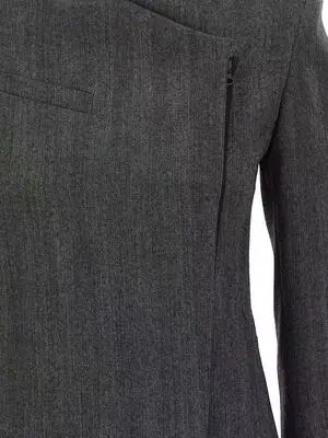 Coperni Herringbone-pattern Asymmetrical-fastening Jacket