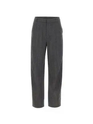 Coperni Herringbone-pattern Trousers - Grey