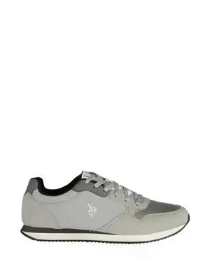 U.s. Polo Assn. Logo-embroidered Panelled Sneakers - Grey