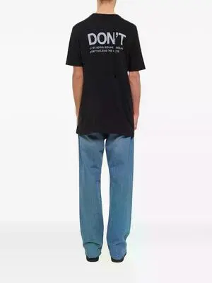 11 BY BORIS BIDJAN SABERI Logo-print Graphic-back T-shirt