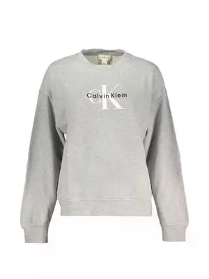 Calvin Klein Logo-print Cotton Sweatshirt - Grey
