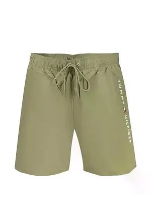 Tommy Hilfiger Logo-print Drawstring Swim Shorts - Green