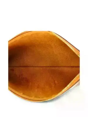 Celine Zip Wristlet Triomphe Coated Canvas Pouch