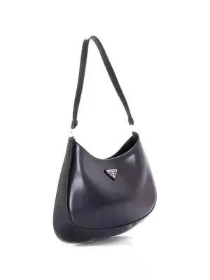 Prada Cleo Shoulder Bag Spazzolato Leather Medium Hobo Bag
