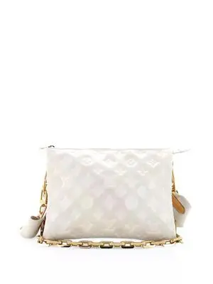 LOUIS VUITTON Coussin Bag Monogram Embossed Lambskin Pm Crossbody Bag - Neutrals