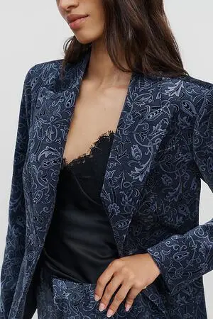 Paige Chelsee Velvet Blazer Jacket