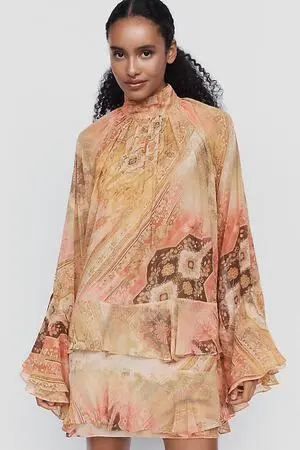 CURAAE Zela Mock Neck Mi Dress