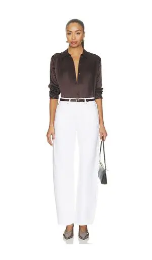 L'Agence Tyler Longsleeve Blouse In Brown