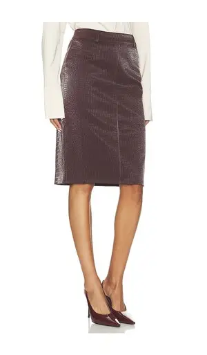 ALL THE WAYS Bailey Faux Croc Skirt