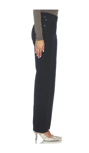 Citizens Of Humanity Palma Straight Long Jean In Black