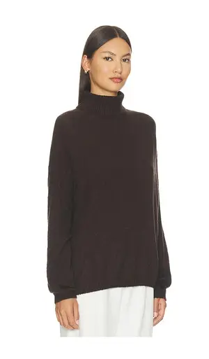 American Vintage Quity Sweater In Chocolate