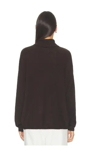 American Vintage Quity Sweater In Chocolate