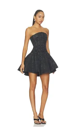AKNVAS Lefa Denim Cocktail Dress