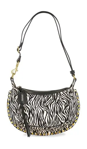 Isabel Marant Étoile Isabel Marant Oskan Moon Bag In Black & White. Zebra