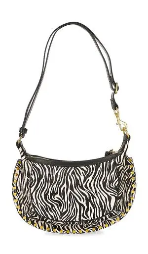 Isabel Marant Étoile Oskan Moon Bag In Black & White - Zebra