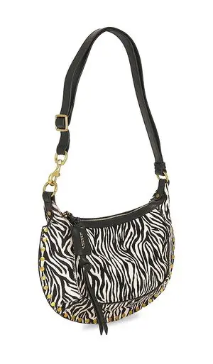 Isabel Marant Étoile Oskan Moon Bag In Black & White - Zebra